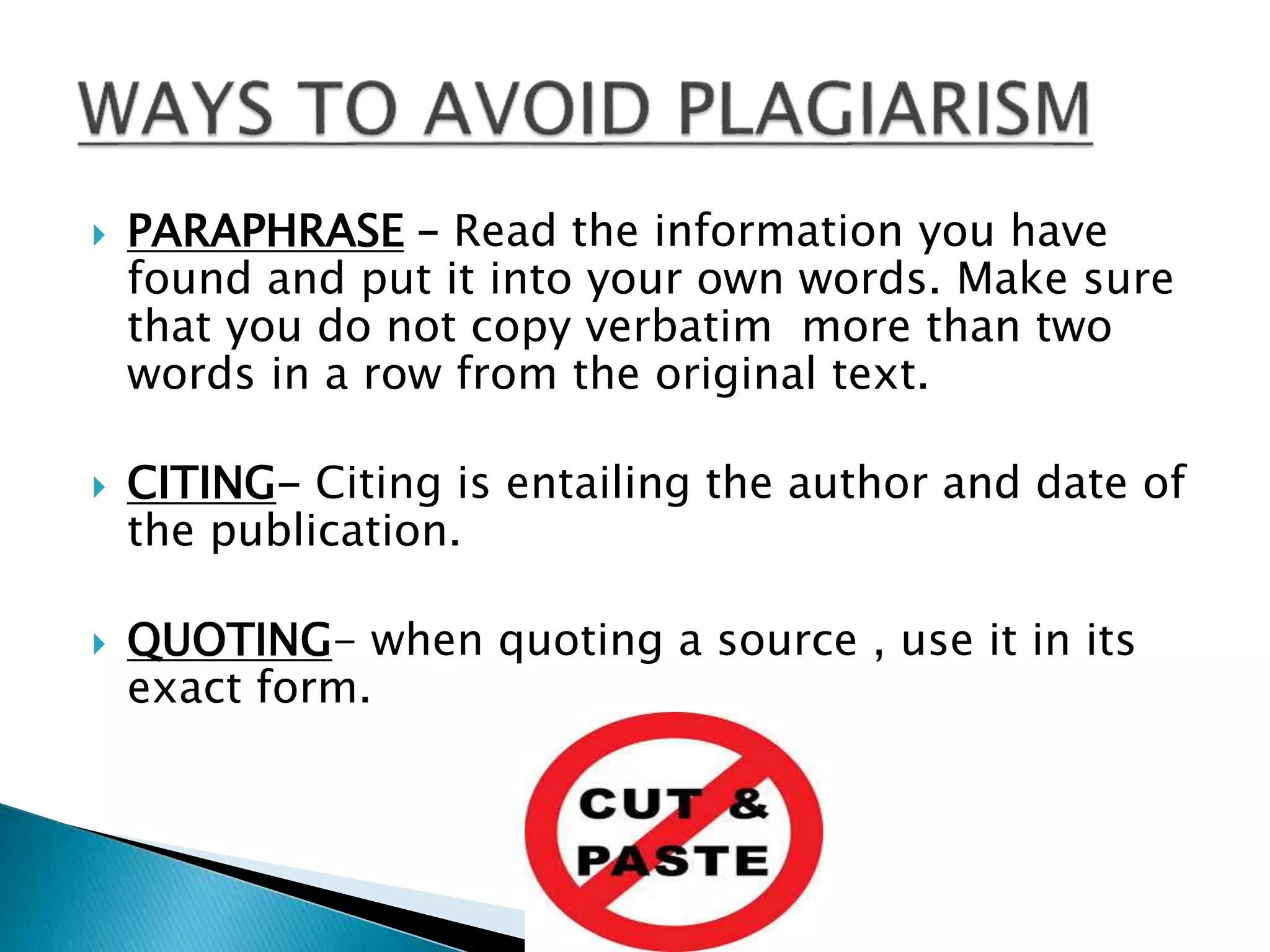 Plagiarism | PPTX