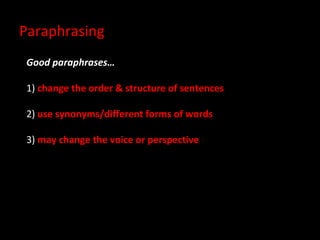 Plagiarism & How to Avoid it | PPT