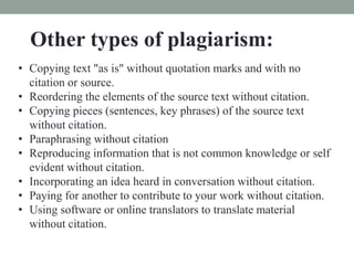 Plagiarism | PPTX