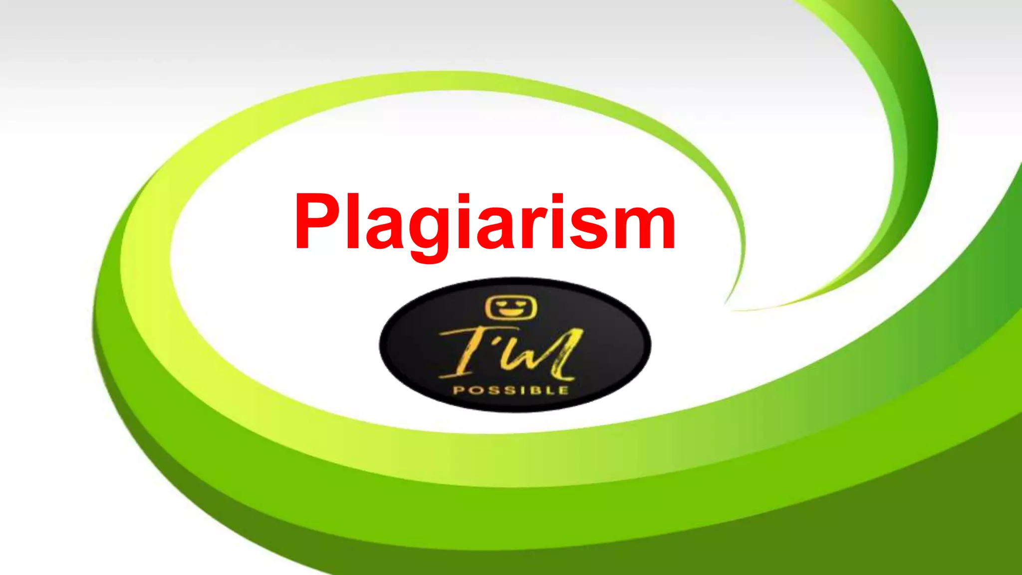 Plagiarism | PPTX