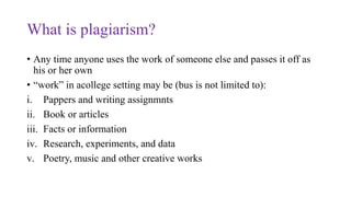 plagiarism | PPT