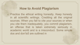 Plagiarism; How to Know and How to Avoid it? In Research Methodology | PPTX