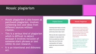 PLAGIARISM is the fraudulent representation of another person's ...