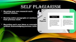 Plagiarism and self plagiarism and how to avoid that | PPTX