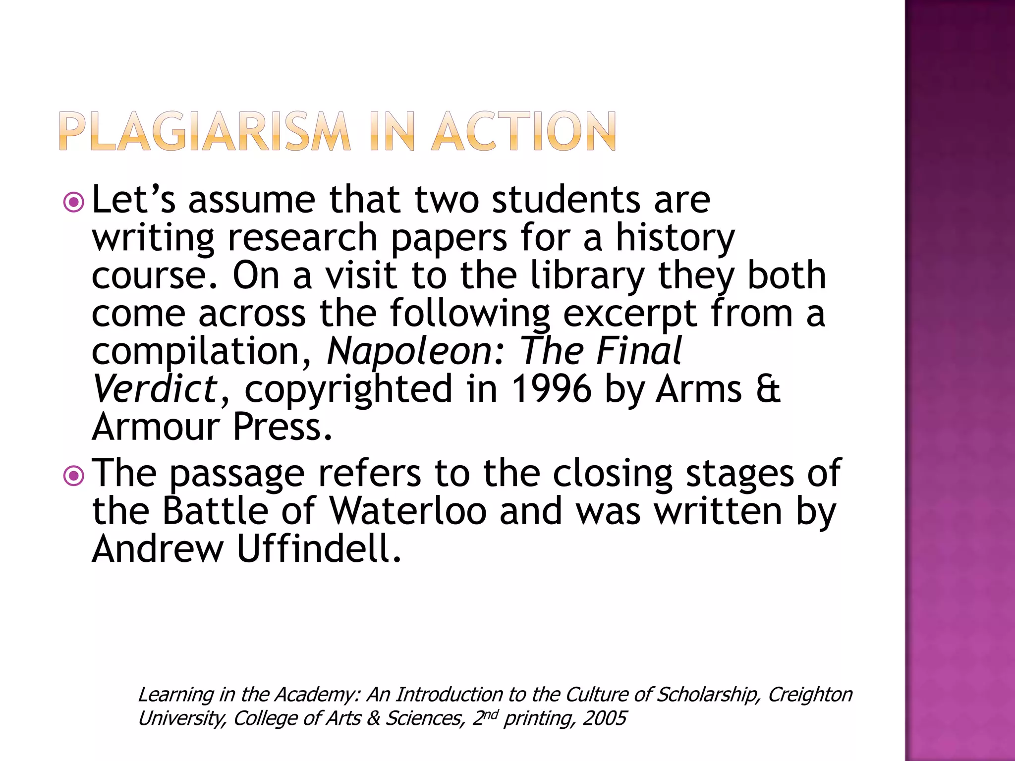 Common Types of Plagiarism | PPT