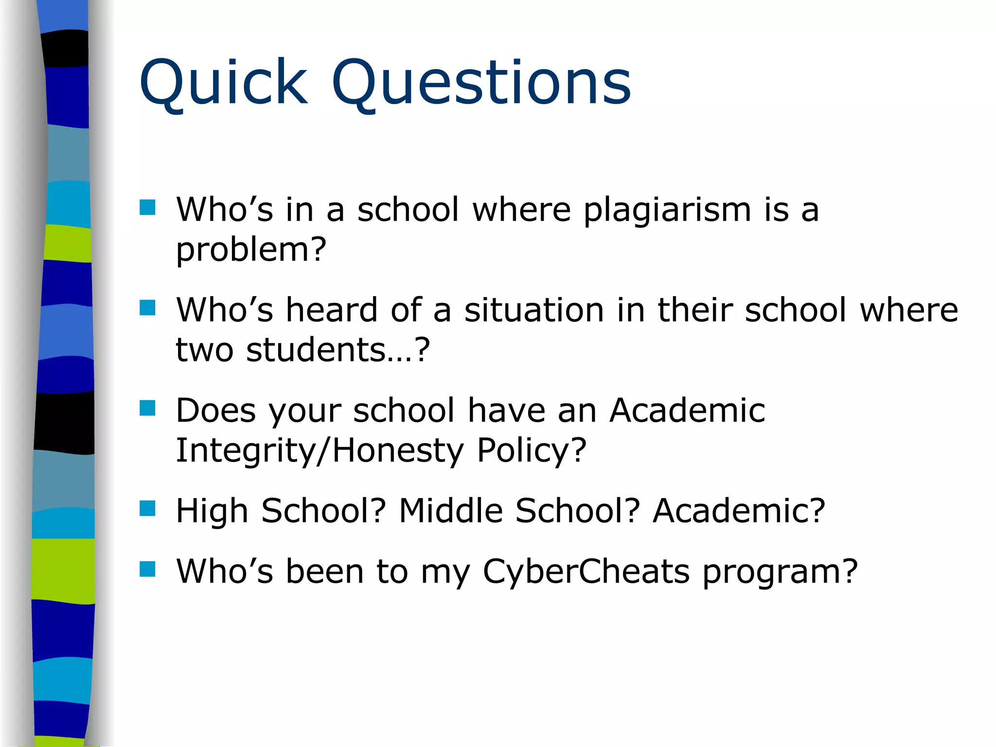 Plagiarism Prevention for Research Projects | PPT