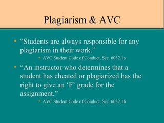 Plagiarism | PPT | College Education | Education