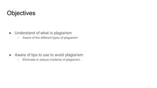 Plagiarism: What it is and how to avoid it | PPTX