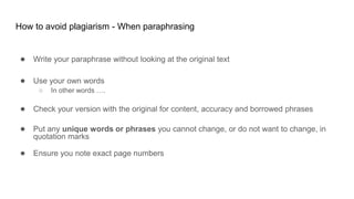 Plagiarism: What it is and how to avoid it | PPTX