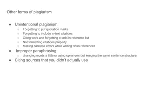 Plagiarism: What it is and how to avoid it | PPTX