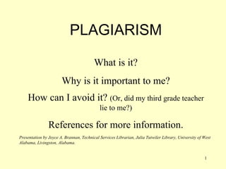 Plagiarism 4 | PPT
