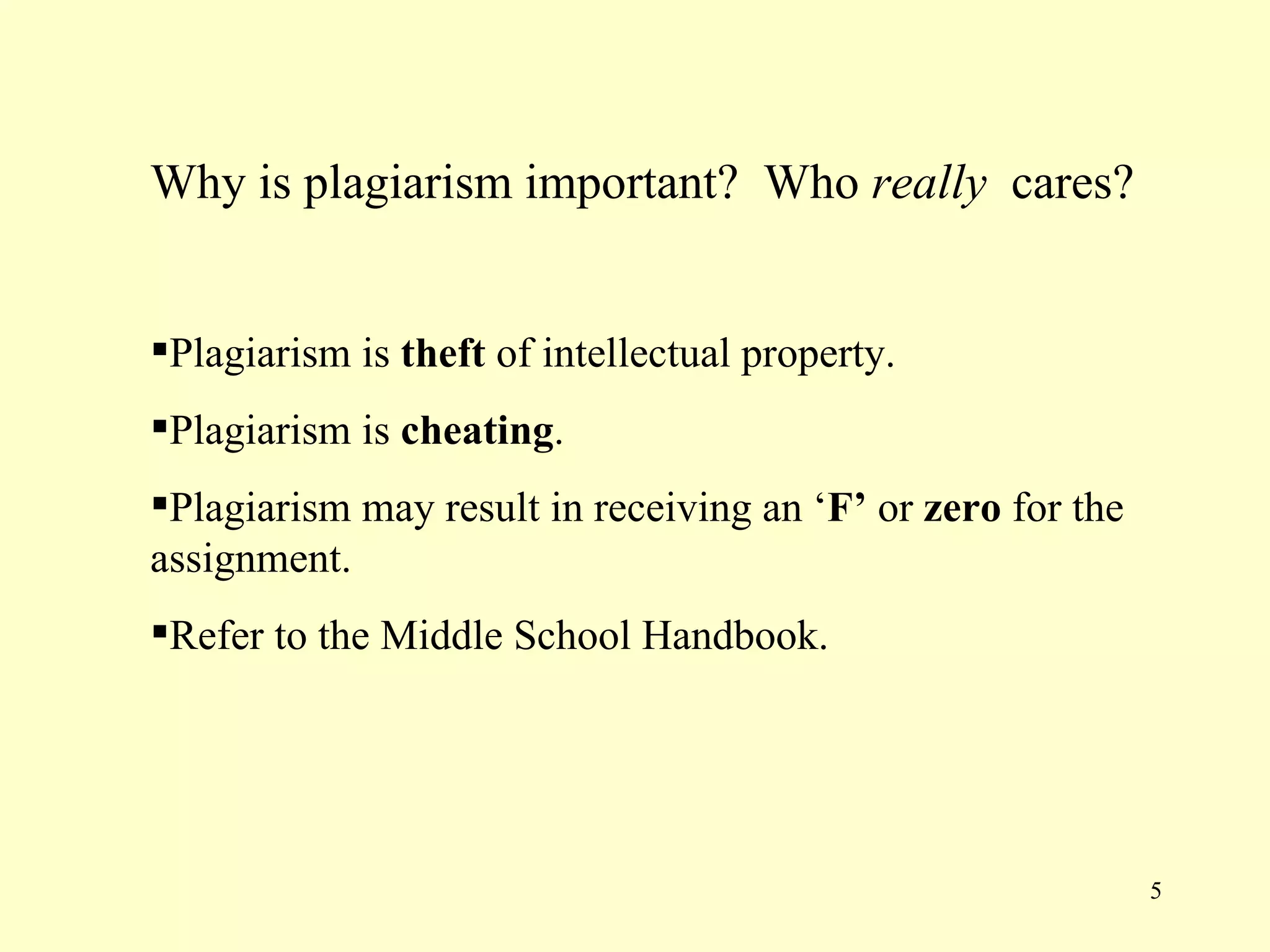 Plagiarism Powerpoint | PPT