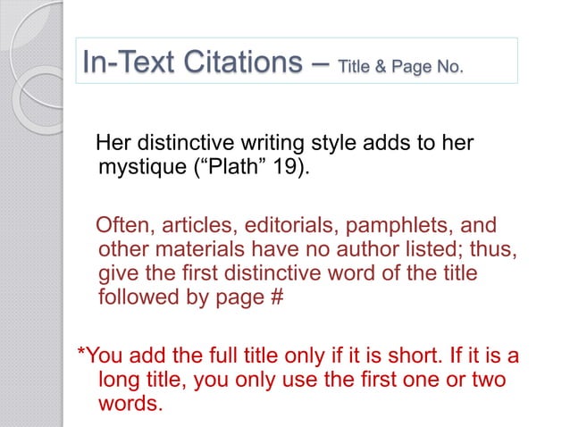 Citation Lesson for Middle and High School Teacher-Librarians | PPTX ...