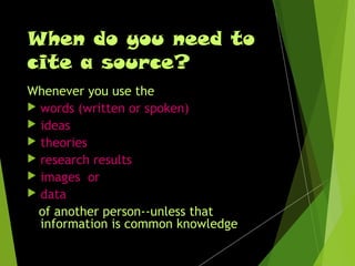 Plagiarism and citations module | PPT