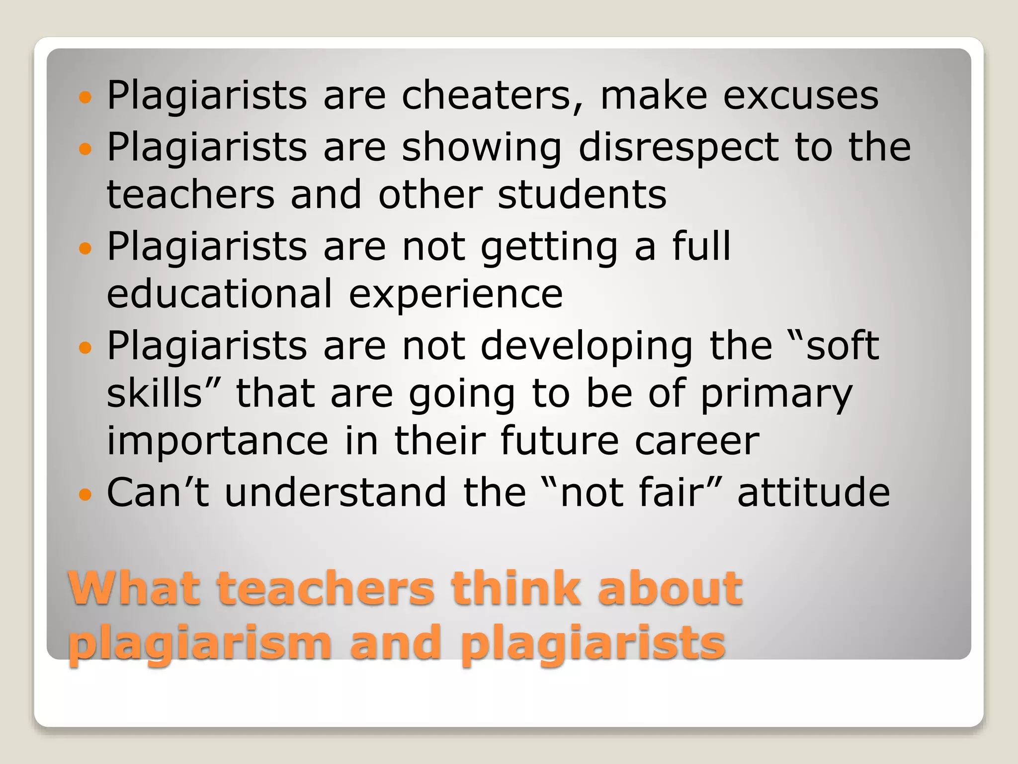 Plagiarism and critical thinking | PPTX