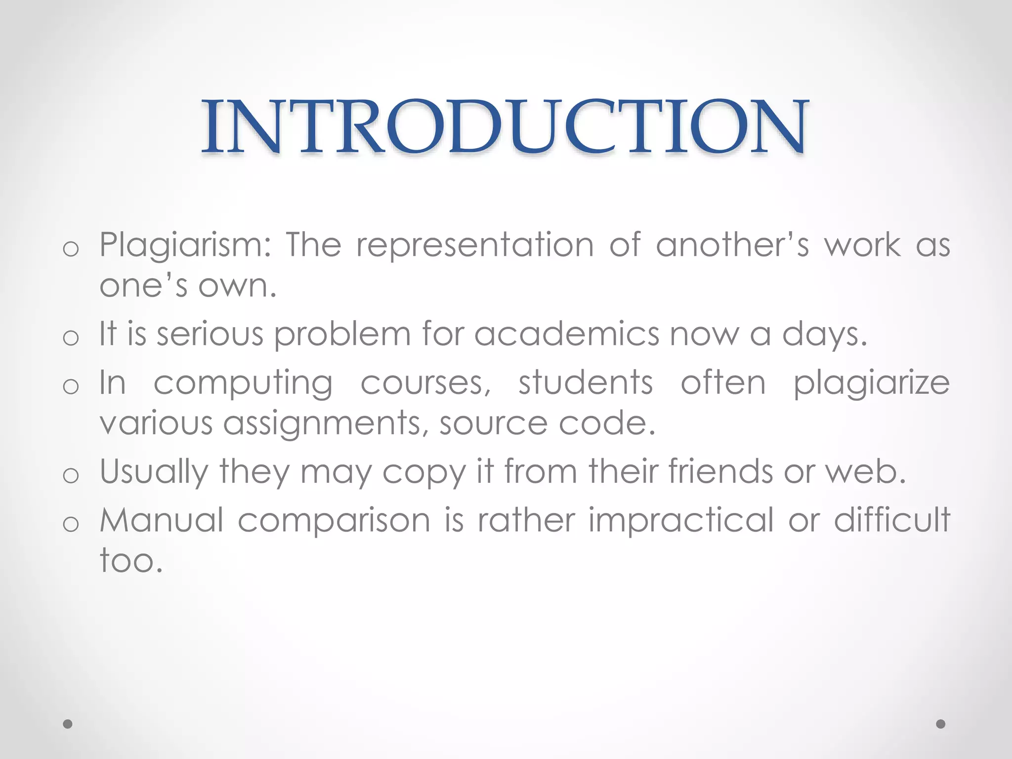 Plagiarism and its detection | PPTX