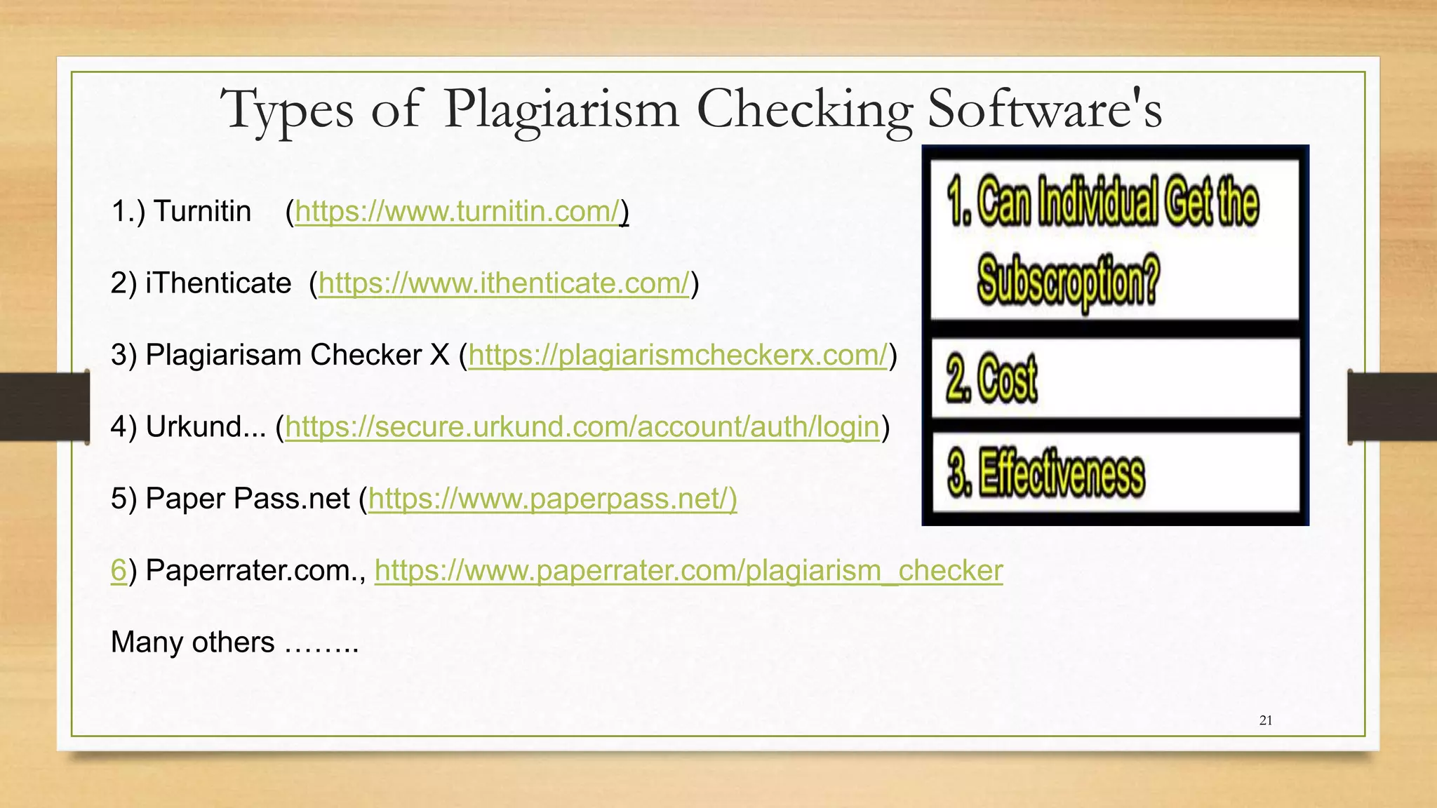 Plagiarism and paraphrase Tools PPT By Dr krishna Gadasandula | PPT