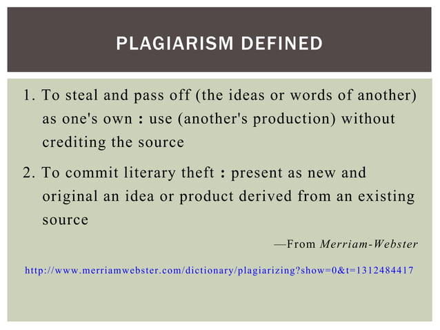 Plagiarism and Paraphrasing | PPTX