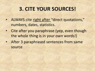 Plagiarism and paraphrasing | PPT