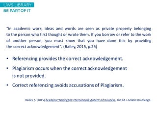 Plagiarism and referencing | PDF | Education