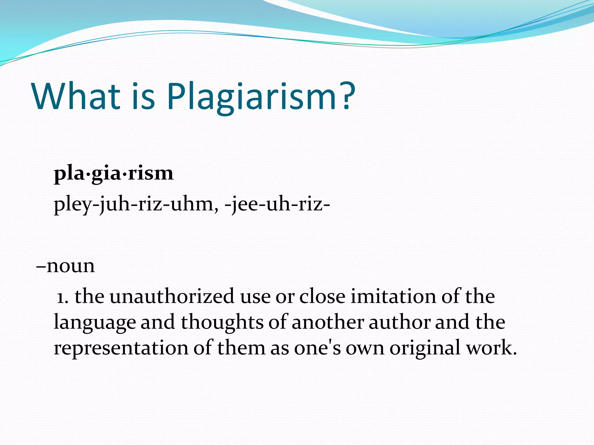 Plagiarism and technology in the classroom | PPTX
