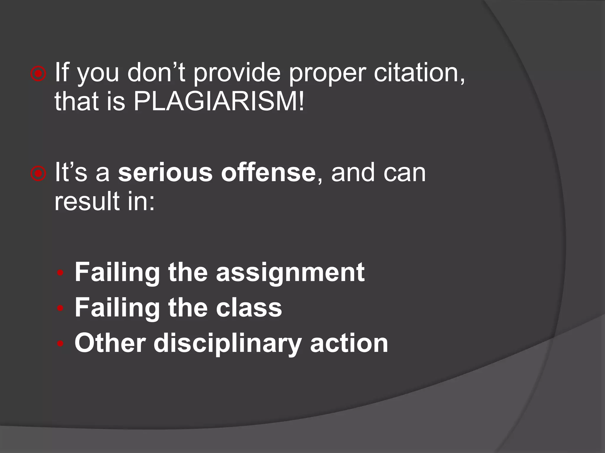 Plagiarism and Citation | PPTX