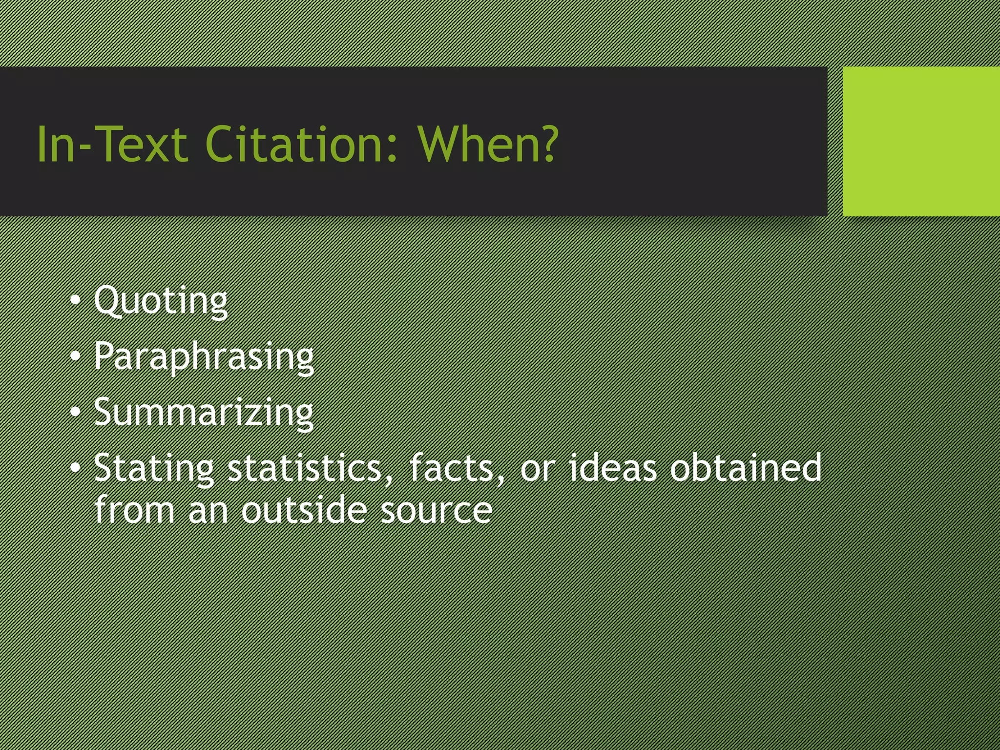 Plagiarism & Citation - MLA 8 & APA 8 | PPT