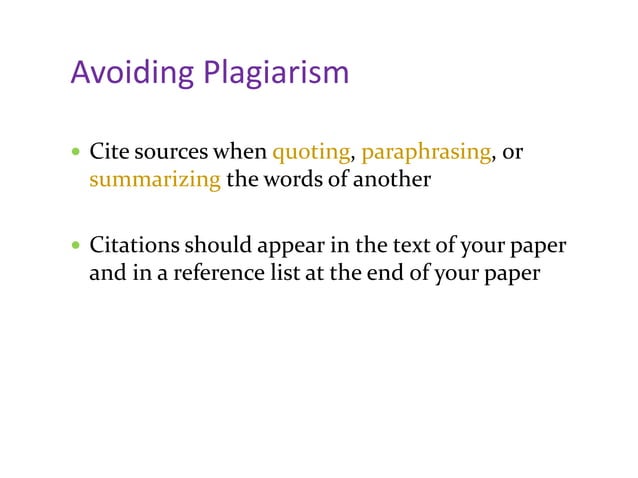 6.Plagiarism & Citing Sources | PPTX