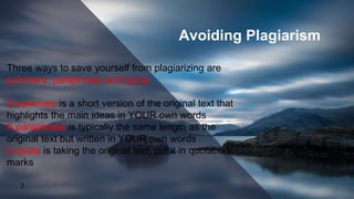 Plagiarism concept and quiz | PPTX