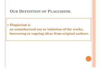 Plagiarism Definition & Types | PDF