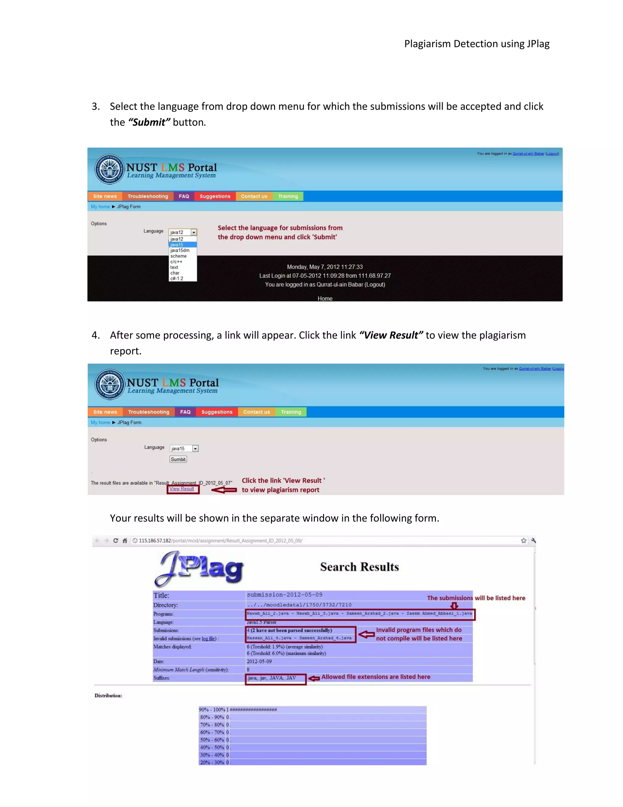 Plagiarism detection of code via j plag | PDF