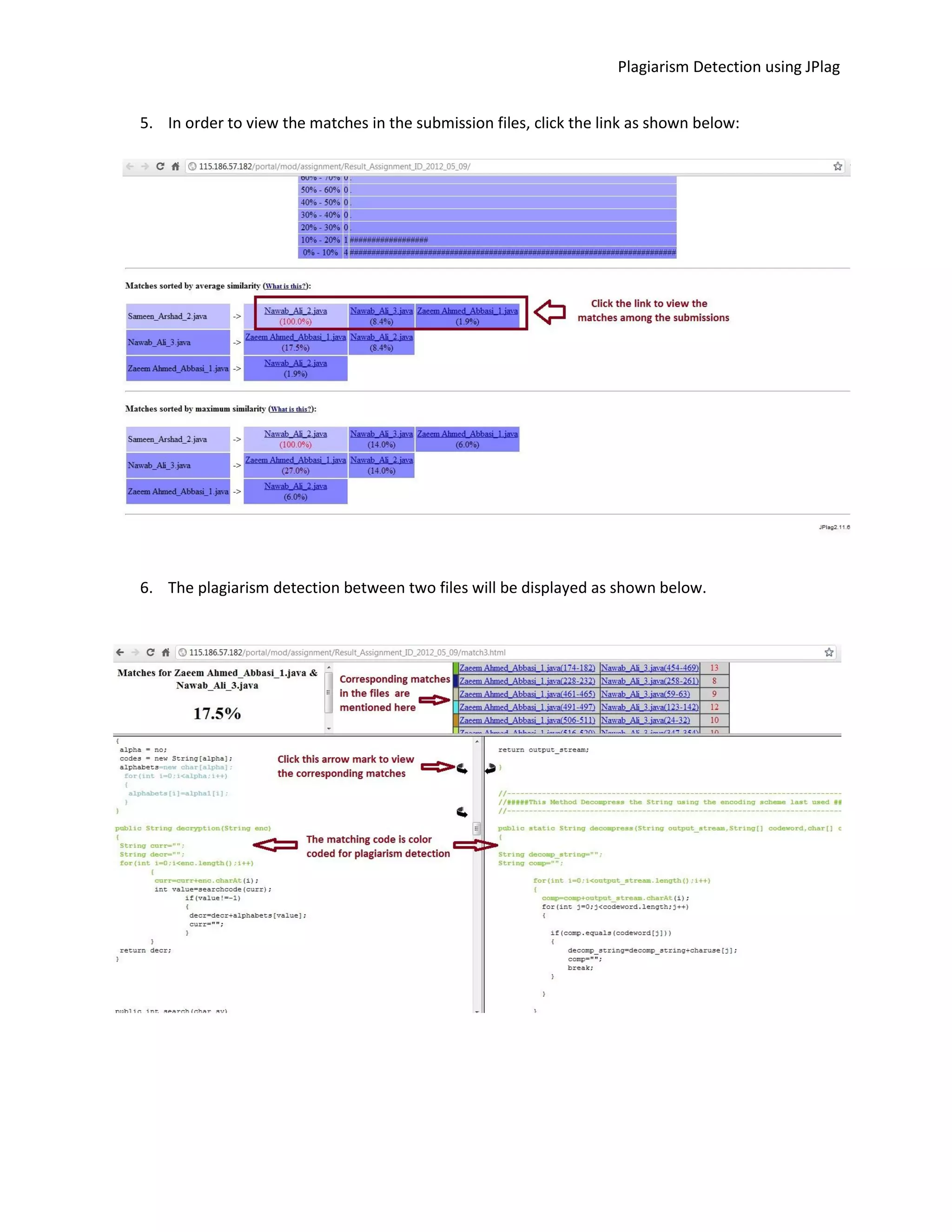 Plagiarism detection of code via j plag | PDF