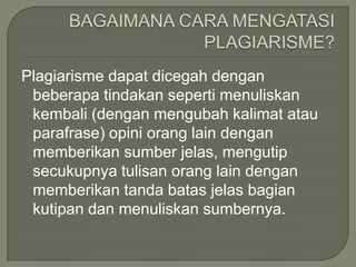 Plagiarisme | PPTX