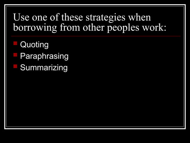 Plagiarism & how to avoid Plagiarism. ppt | PPT