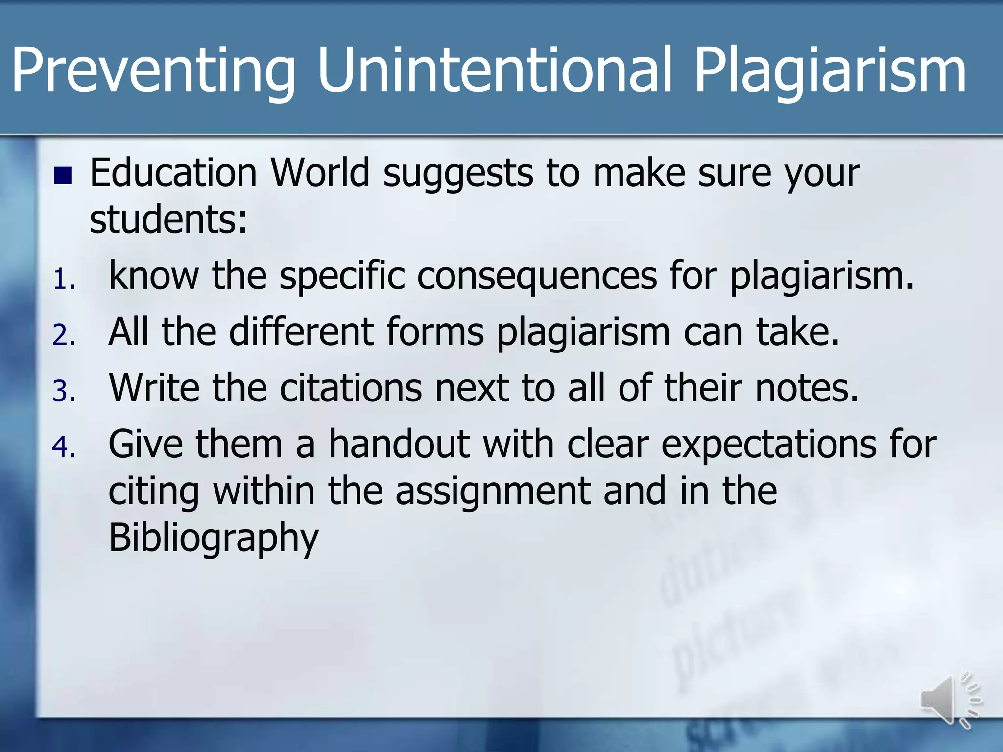 Plagiarism in the classroom pp presentation | PPTX