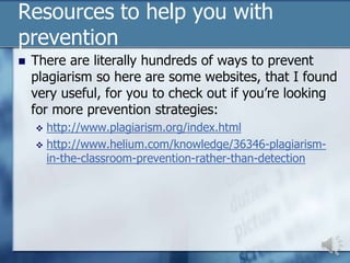 Plagiarism in the classroom pp presentation | PPTX
