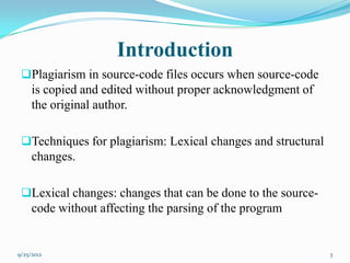 Plagiarism introduction | PPT