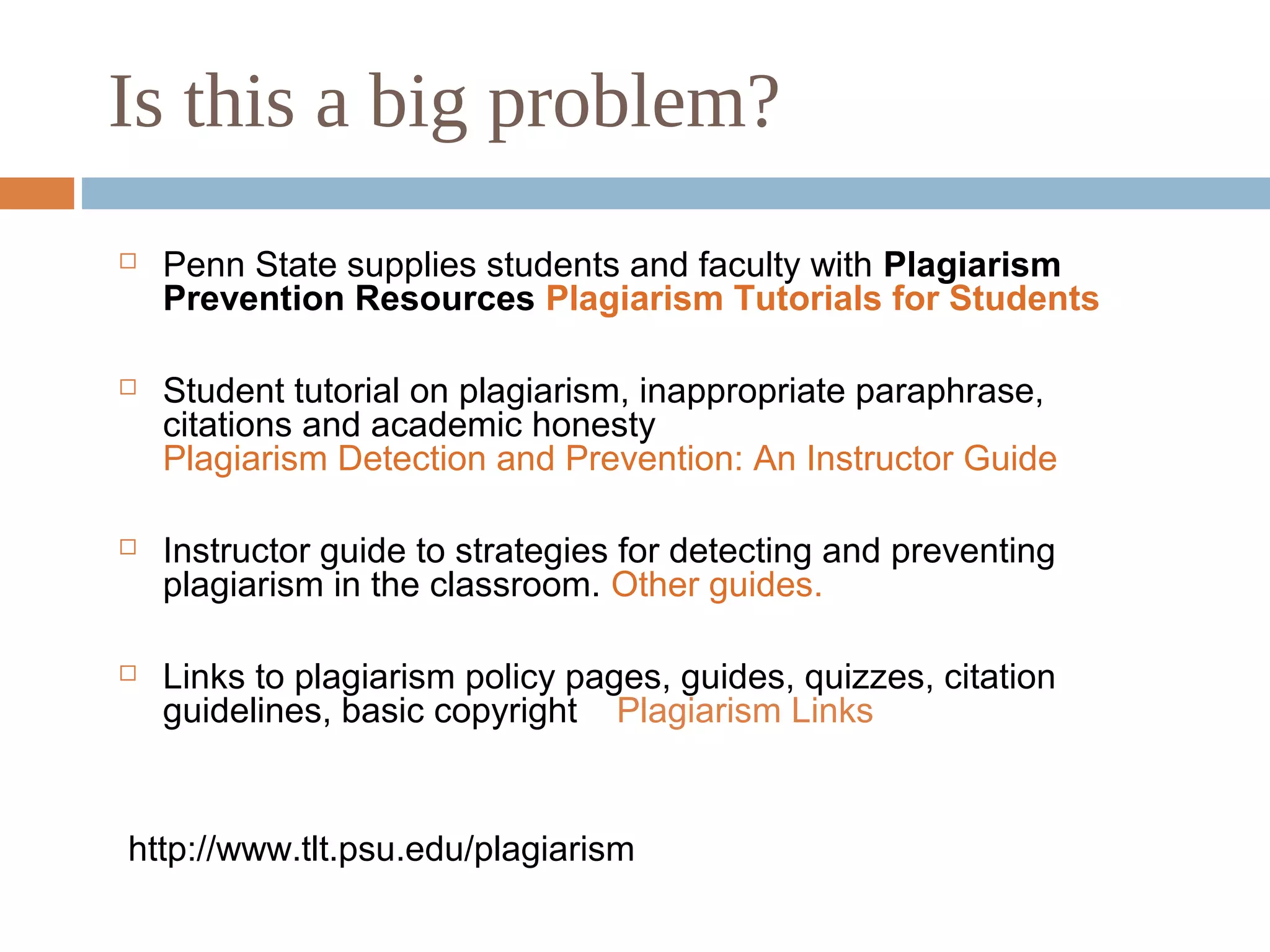 Plagiarism jea15 | PPT