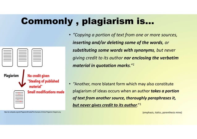 Plagiarism & Reference Management in Scholarly Writing | PDF