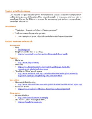 Plagiarism lesson plan_beginner | PDF