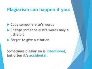 Plagiarism: What it is & how to avoid it | PDF