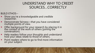 Plagiarism, Academic Conventions, & Annotated Bibs | PPT