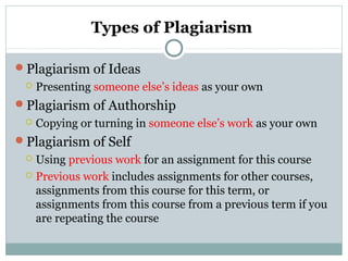 Plagiarism ppt 1 (2) | PPT | College Education | Education