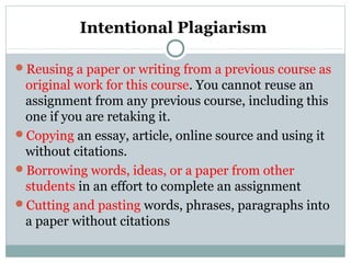 Plagiarism ppt 1 (2) | PPT