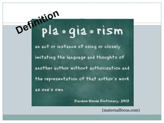 It's OK to copy, right? Students' perception of plagiarism | PPTX