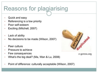 It's OK to copy, right? Students' perception of plagiarism | PPTX