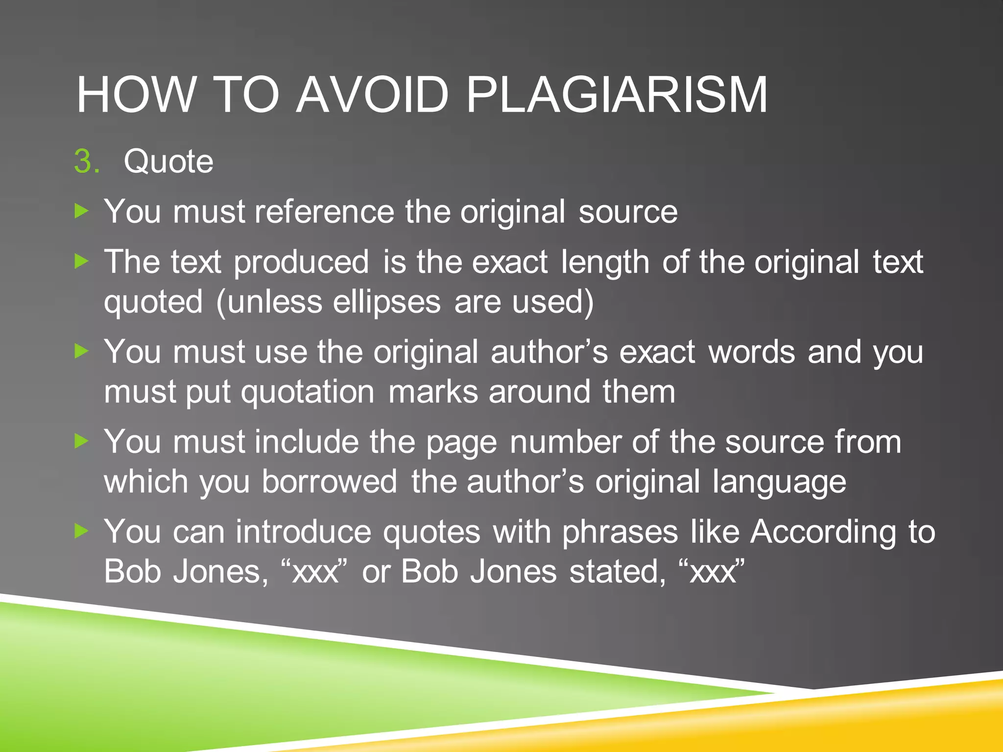 Plagiarism ppt | PDF