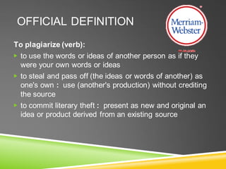 Plagiarism ppt | PDF