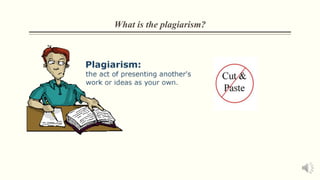 Plagiarism ppt | PPTX