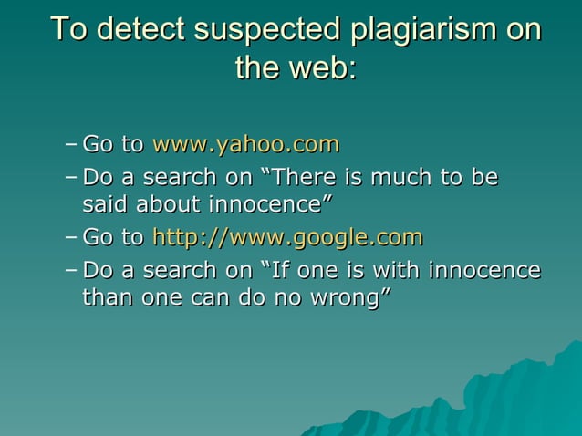 Plagiarism Ppt Teachers | PPT